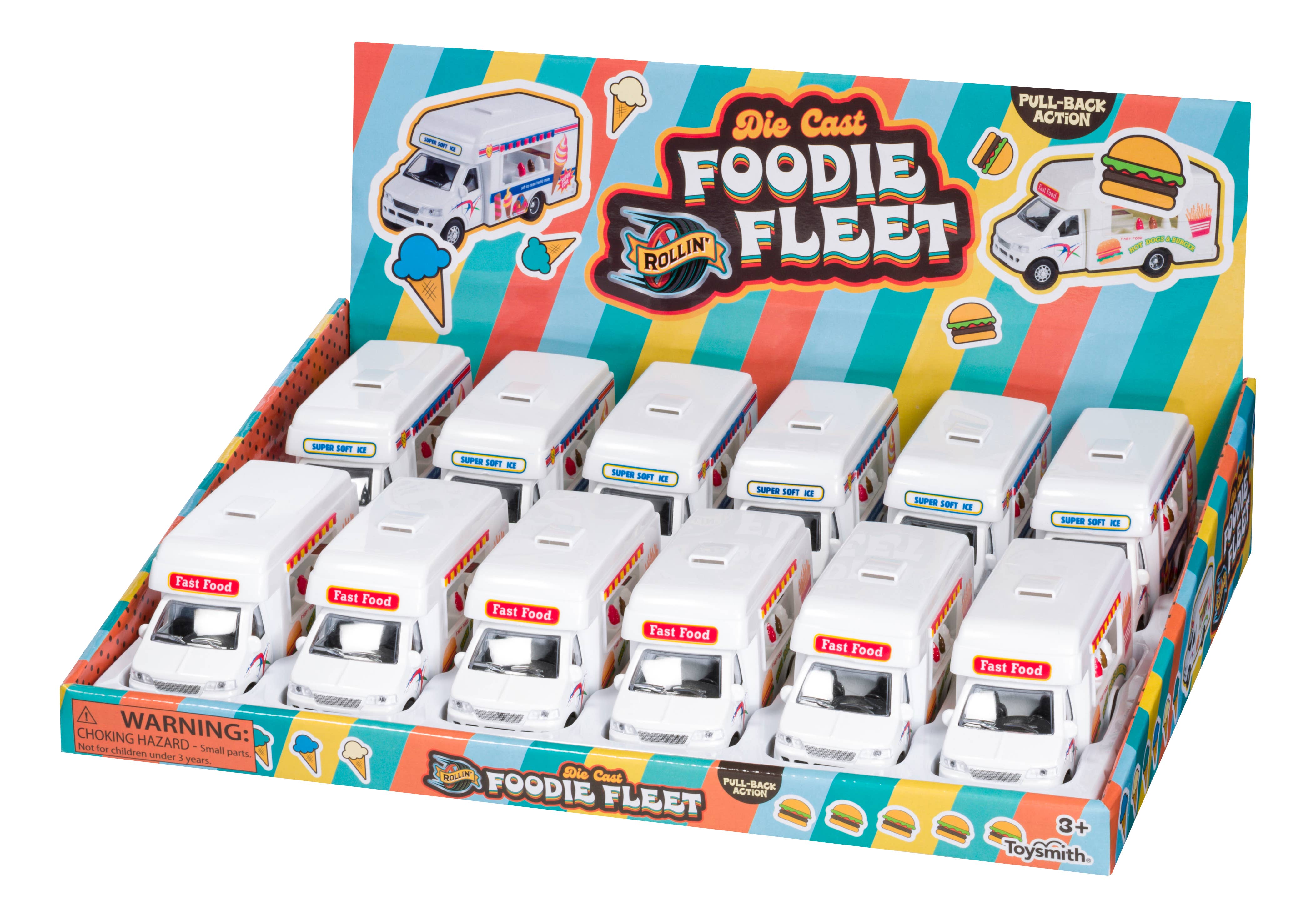 Toysmith - Toysmith Foodie Fleet Die Cast Asst-Toy Food Trucks - ParkerJoe
