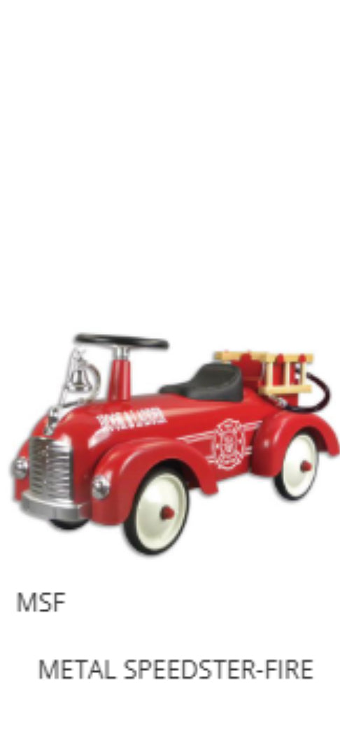 Metal Speedster-Fire Truck-Schylling - ParkerJoe