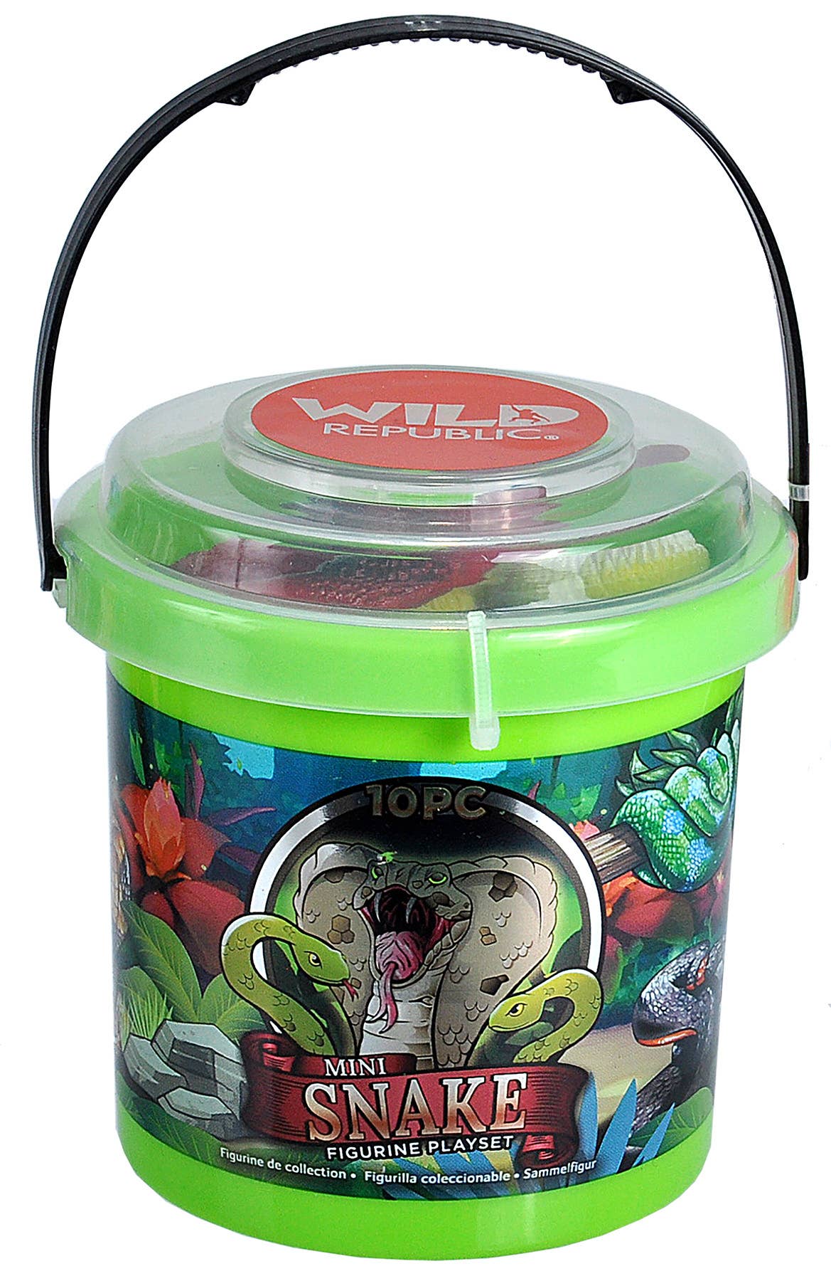 Wild Republic - Bucket-Mini Snake 4" - ParkerJoe